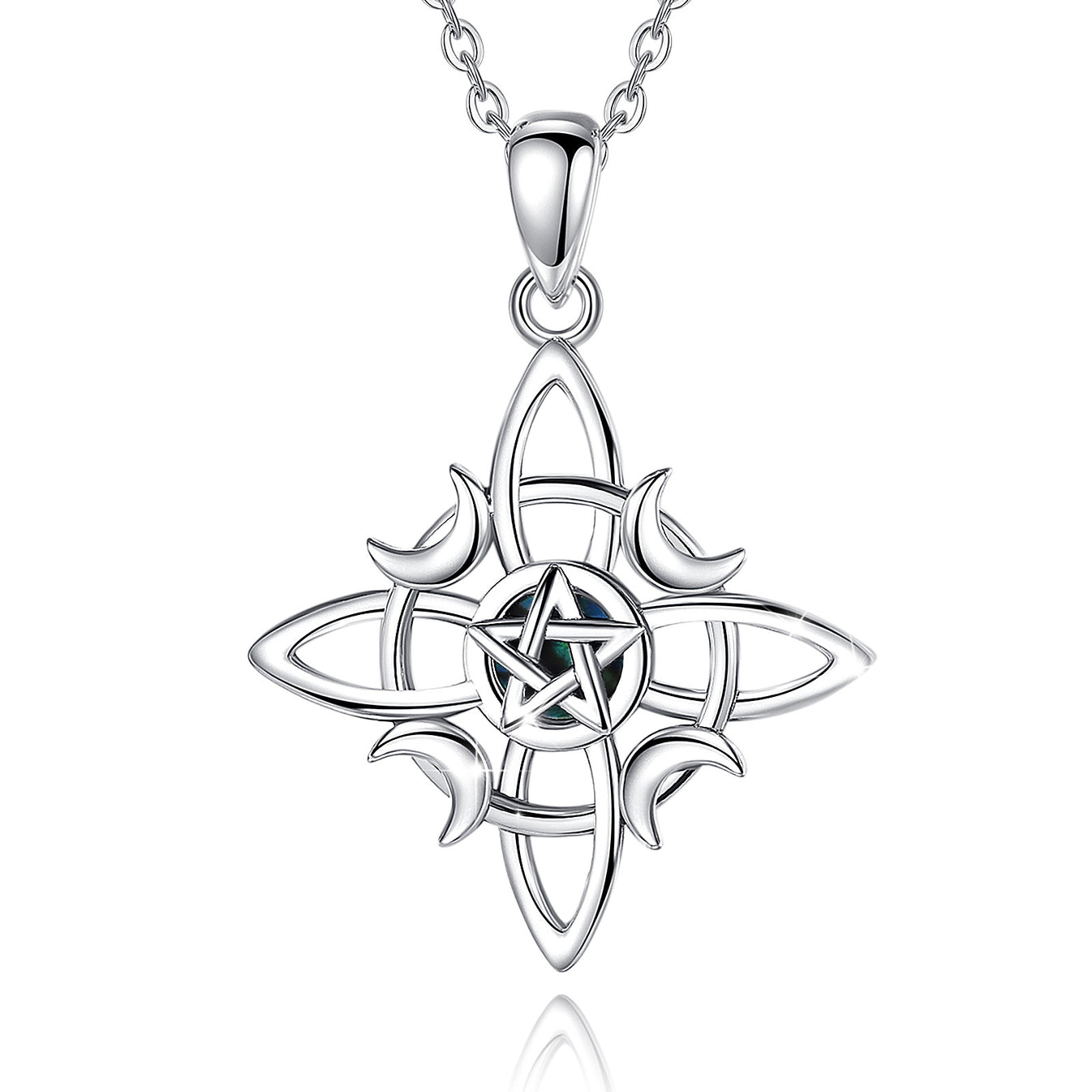 Pentacle Witches Knot protection Necklace – Wicca Vibes